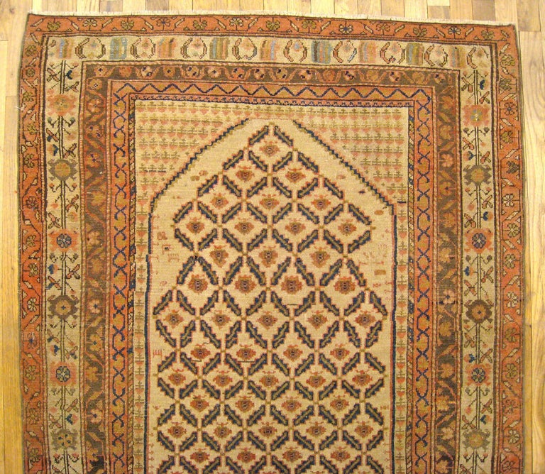 Antique Persian Hamadan Camel Hair Oriental Rug in Small Size with ...