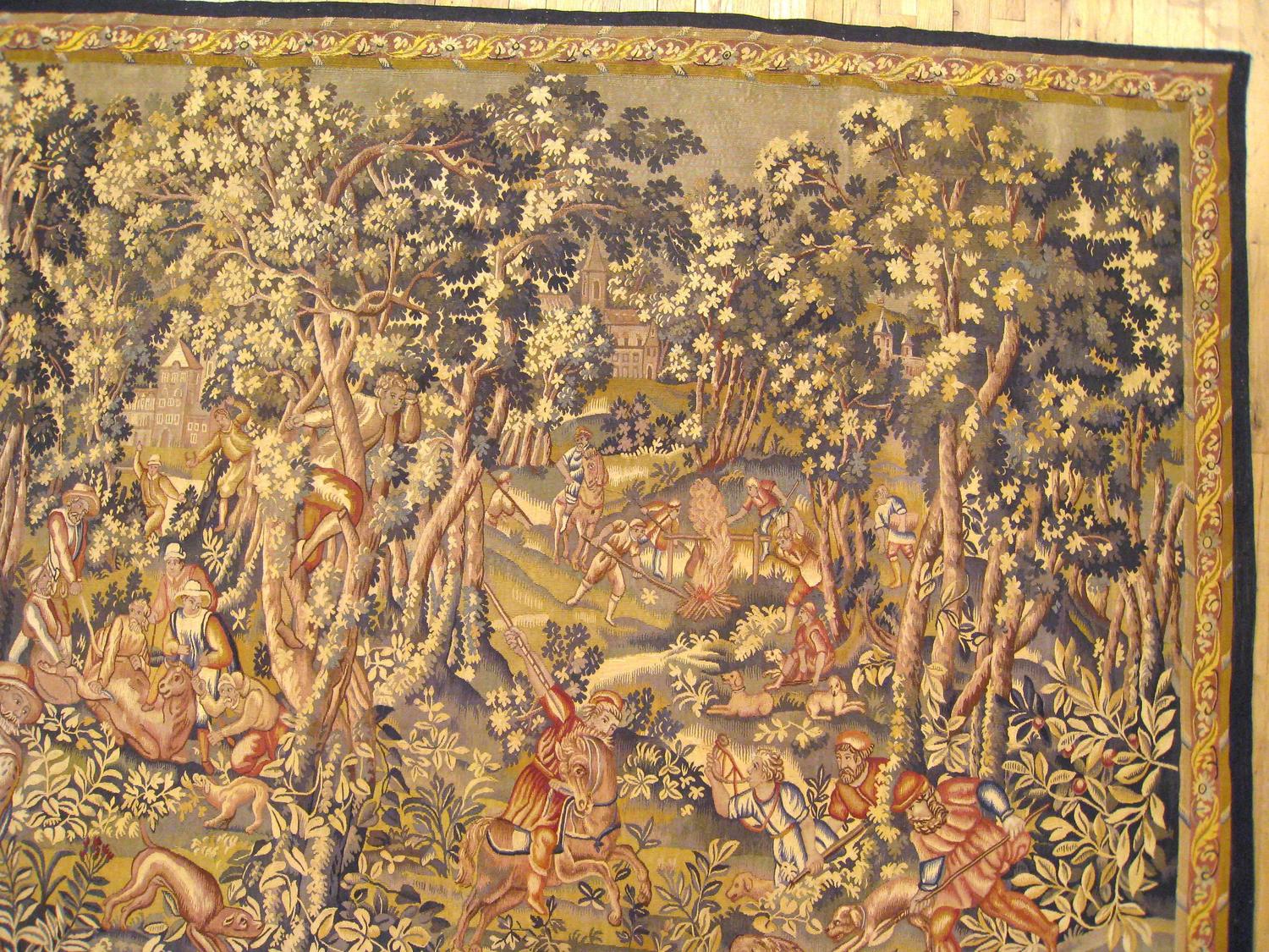 Antique 19th Century French Fox Hunt Tapestry {from Ralph Lauren window ...