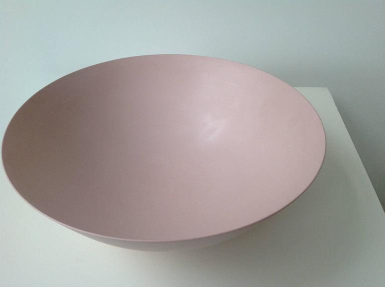 Pink bowl, stoneware, one off by Geert Lap For Sale at 1stDibs