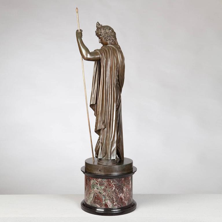 Bronze Statue of Antinous Holding a Sceptre by Boschetti, 19th Century ...