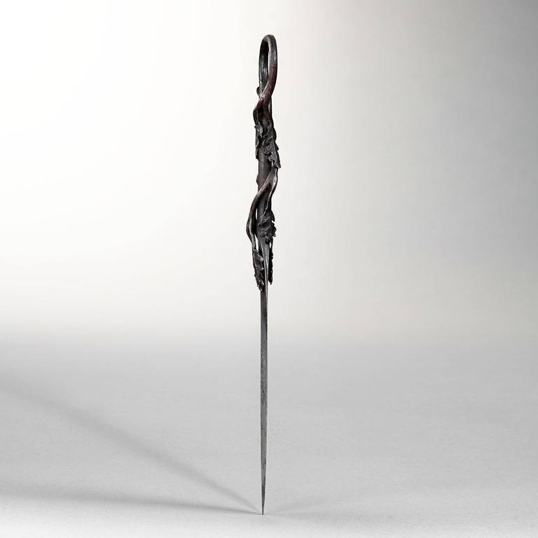 Steel Dagger with an Oak Leaf Handle, Paper Knife at 1stDibs | handle ...