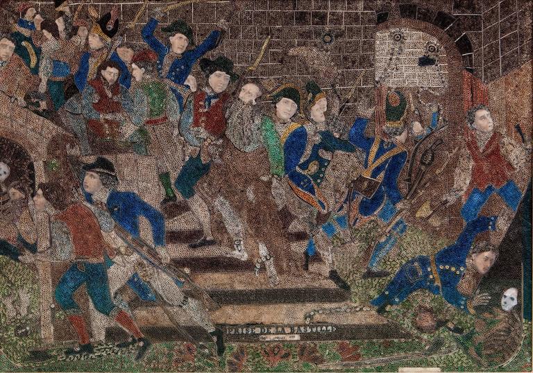 French Revolution Rolled Paper Picture of the Storming of the Bastille ...