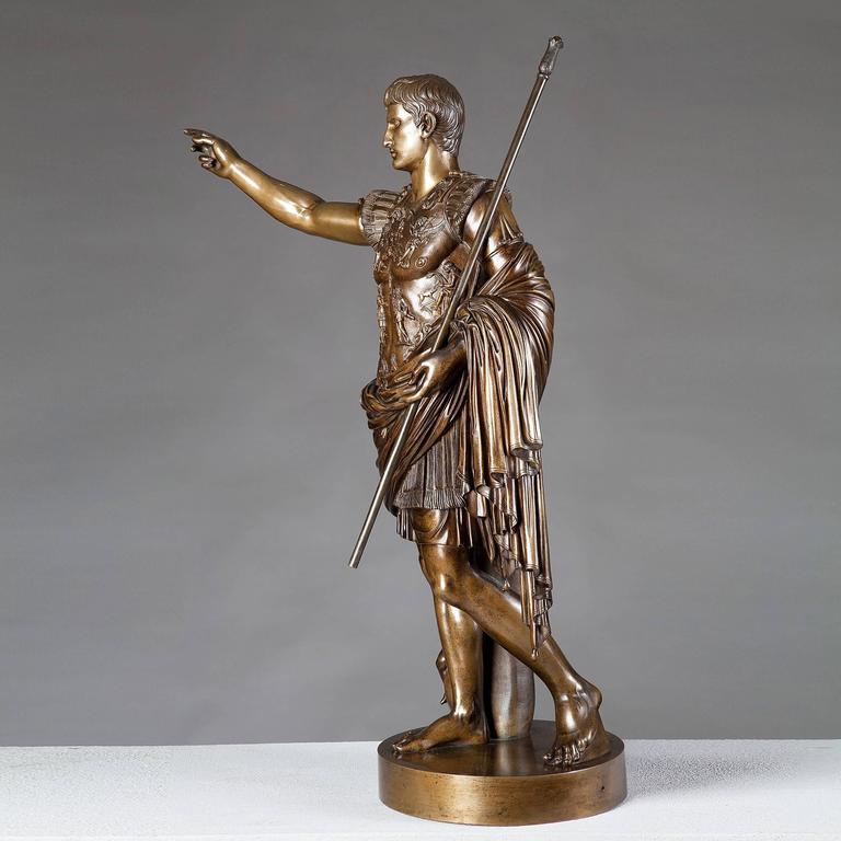 Bronze Sculpture of Augustus Roman Emperor by Boschetti For Sale at ...