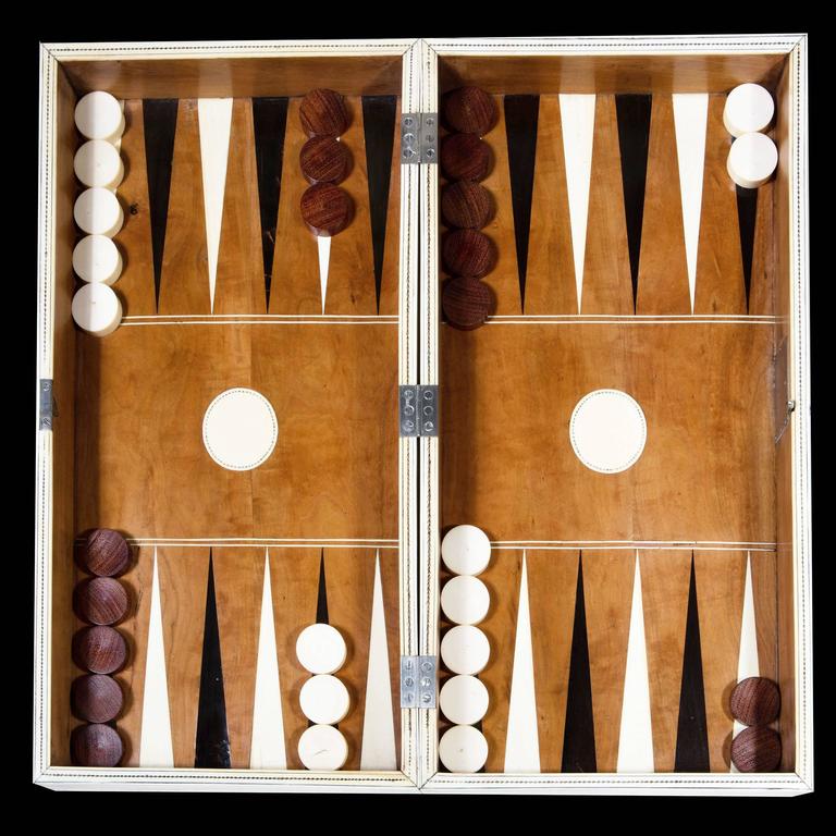 Indian Vizagapatam Sandalwood and Horn Chess, Draughts and Backgammon ...