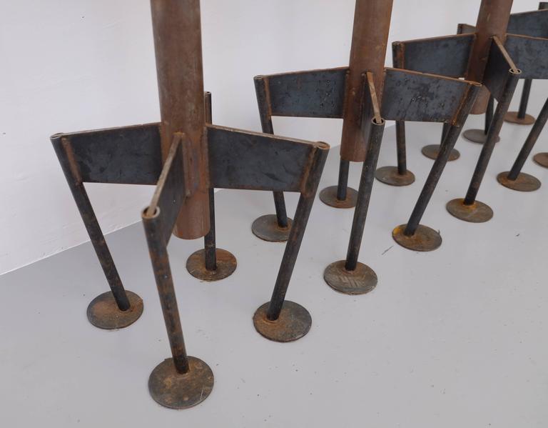 Rare Set of Eight Bar Stools by Arpad Földessy, 1980s For Sale at 1stDibs