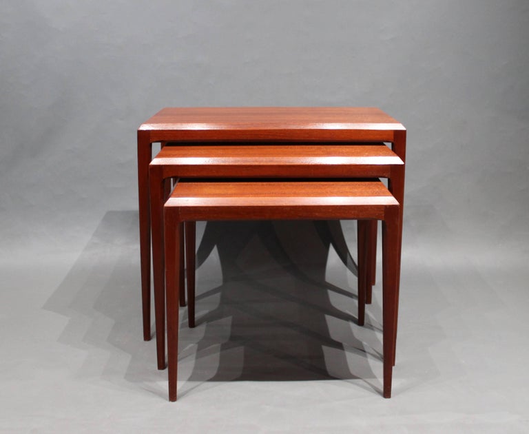 Set of Nesting Tables in Teak, Johannes Andersen and Silkeborg ...