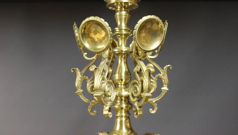 Brass Church Chandelier from 1850 at 1stDibs