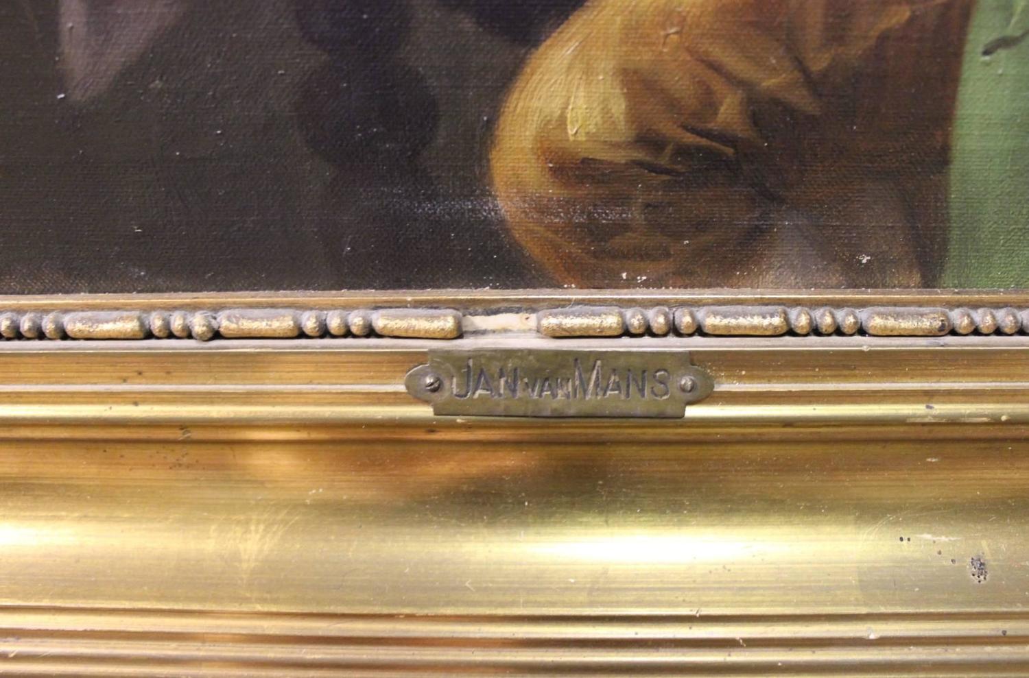 Oil Painting on Canvas by Jan Van Mans, 1930s For Sale at 1stdibs