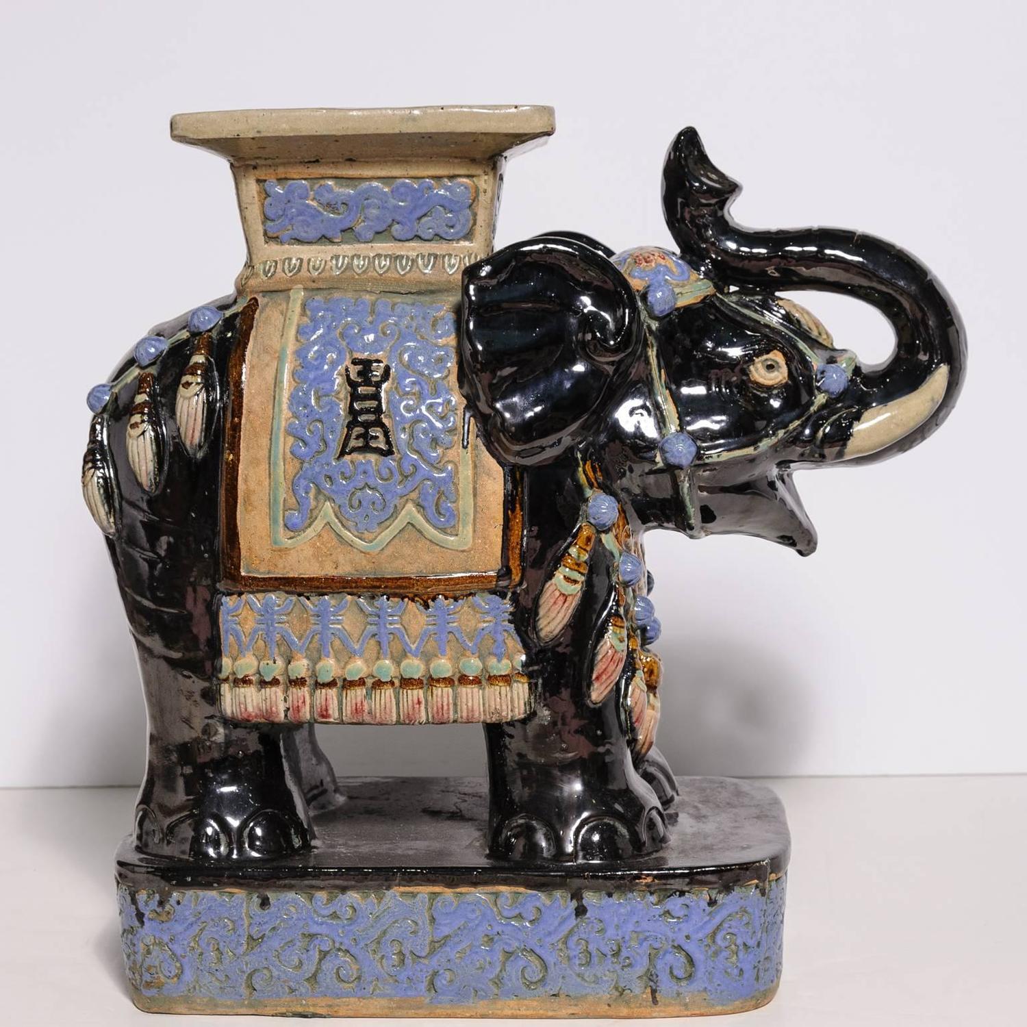 Terracotta "Elephant" Garden Seats at 1stdibs