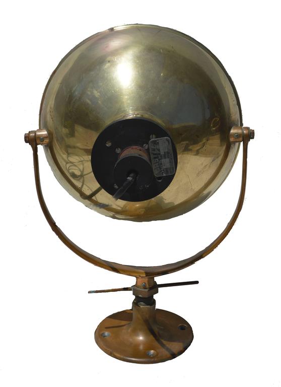 Wilmot Castle Vintage Brass Ship Searchlight at 1stDibs