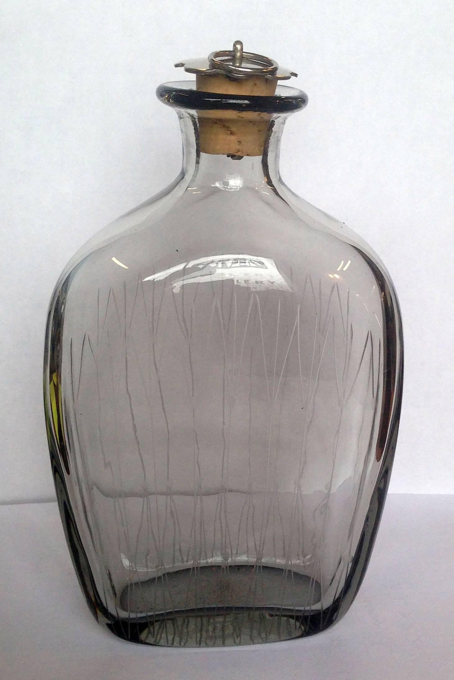 Scandinavian Mid Century Modern Minimalist Schnapps Decanter and ...