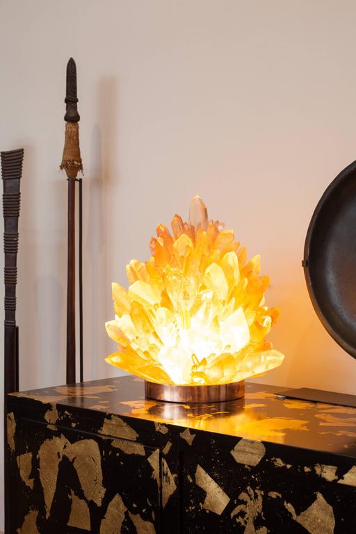 Unique Rock Crystal Lighting, Big Rose Liberty Quartz, Demian Quincke ...