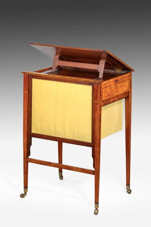 George III Lady’s Burr Yew and Satinwood Work Table at 1stDibs
