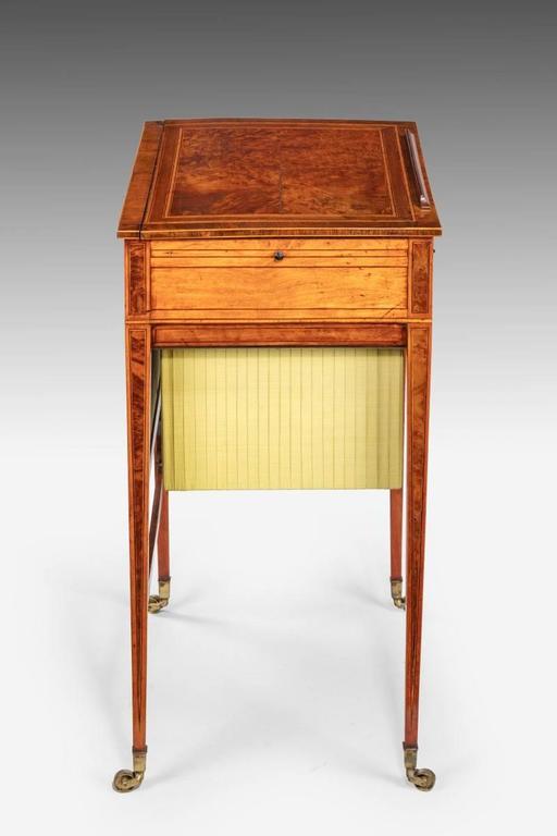 George III Lady’s Burr Yew and Satinwood Work Table at 1stDibs