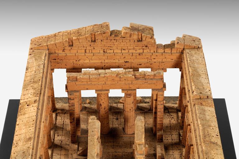 Cork Model of the Temple of Zeus at Paestum at 1stDibs