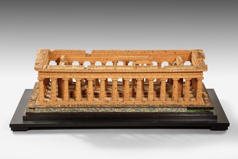 Cork Model of the Temple of Zeus at Paestum at 1stDibs