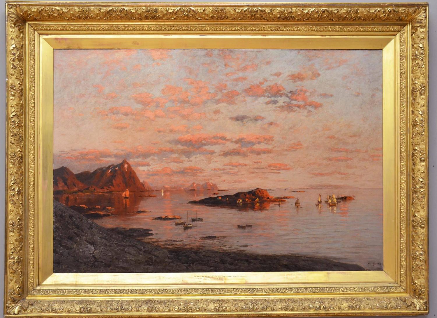 19th Century Oil on Canvas by Fritz Grebe For Sale at 1stdibs
