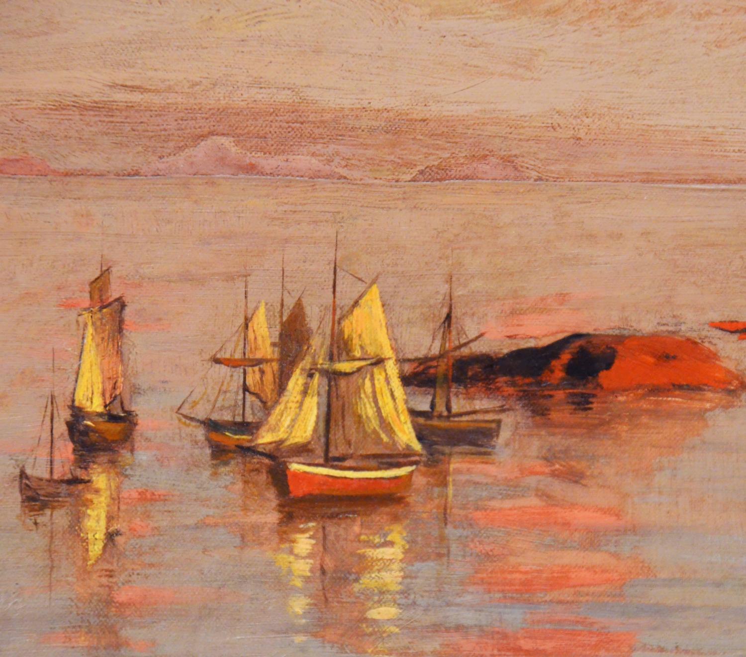 19th Century Oil on Canvas by Fritz Grebe For Sale at 1stdibs