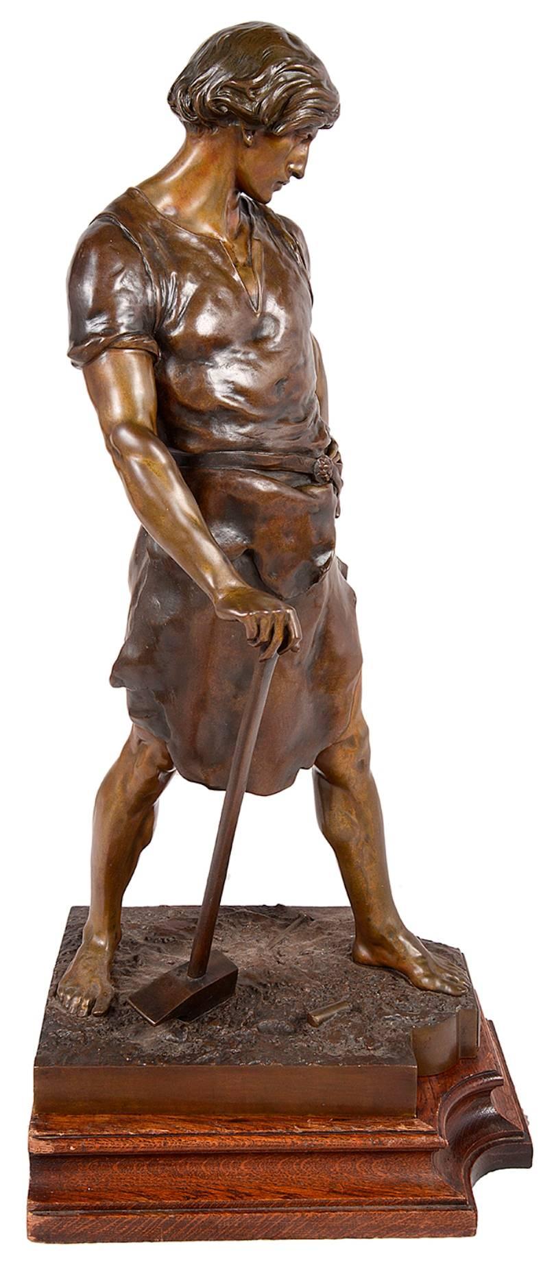 19th Century French Bronze Statue, Pax et Labor For Sale at 1stDibs ...