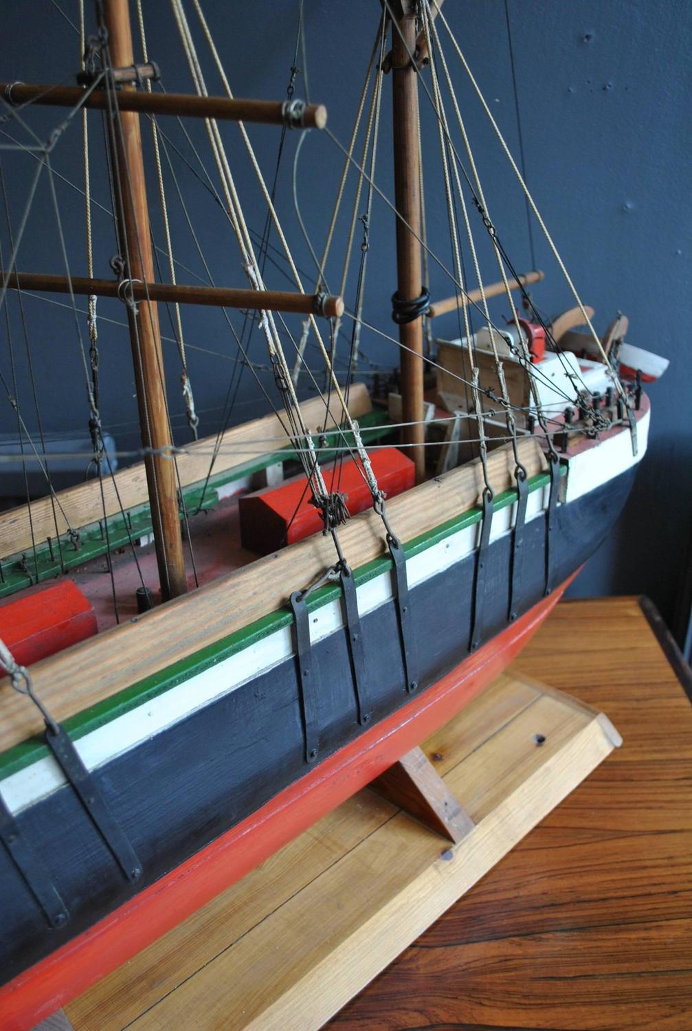 Large Scandinavian Scratch-Built Model Ship For Sale at 1stdibs