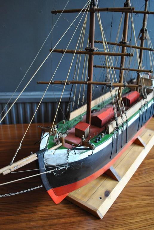 Large Scandinavian Scratch-Built Model Ship at 1stDibs | large model ...