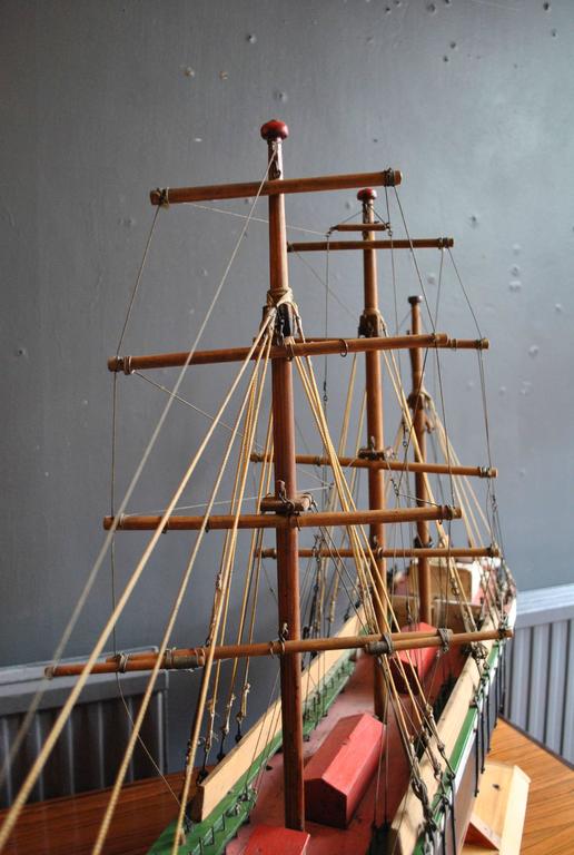 Large Scandinavian Scratch-Built Model Ship at 1stDibs | large model ...