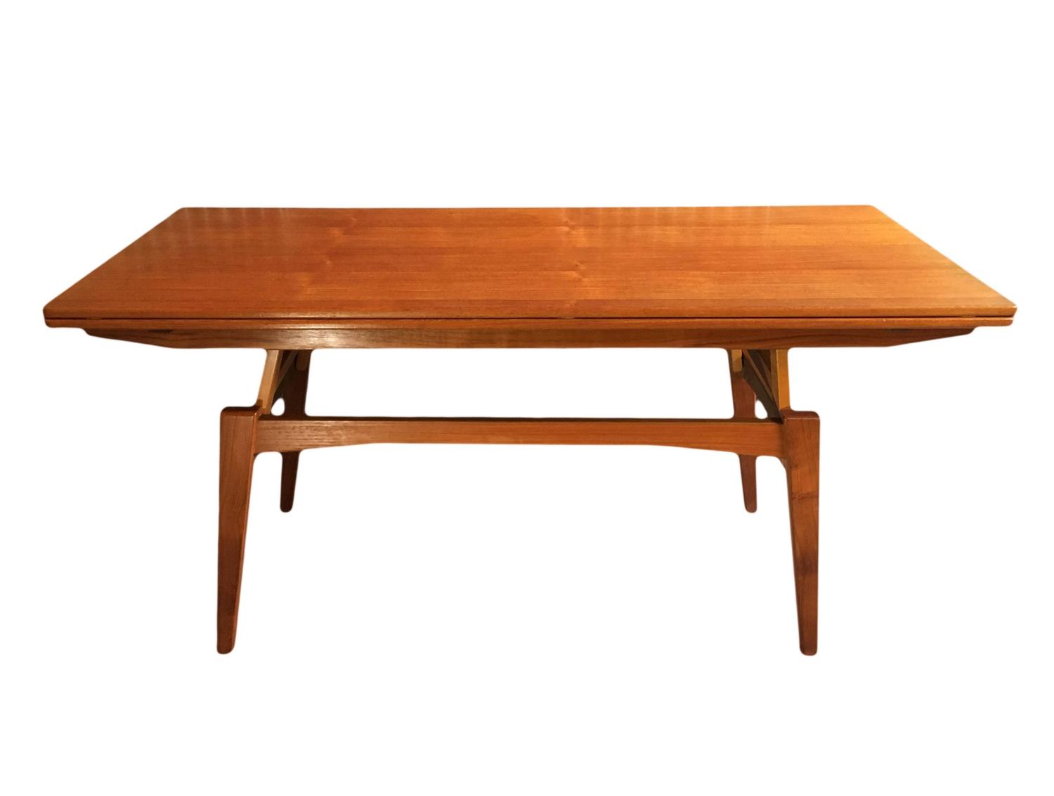 Danish Teak Elevator Table Designed by Kai Kristiansen For Sale at 1stdibs