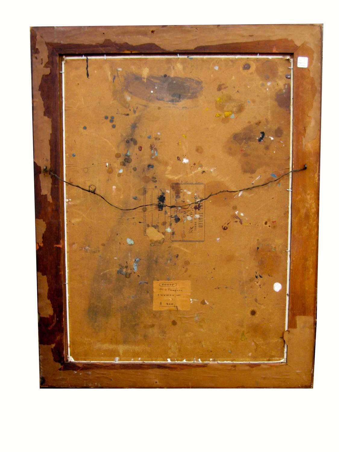 1960 Marco Zubar Modernist Female Nude Painting For Sale at 1stdibs