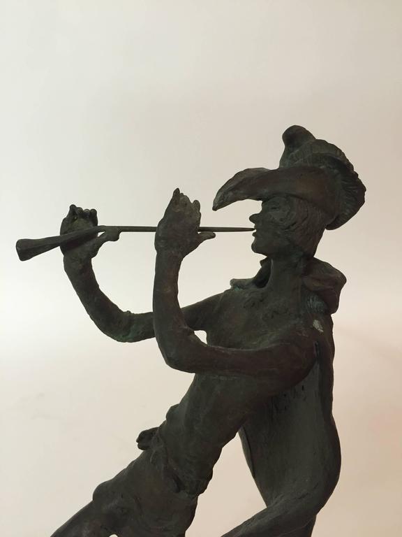 Modernist Pied Piper of Hamelin Bronze Sculpture at 1stDibs