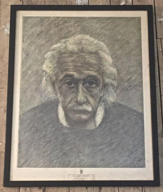 1950s New York Graphic Society Print of Albert Einstein at 1stDibs ...
