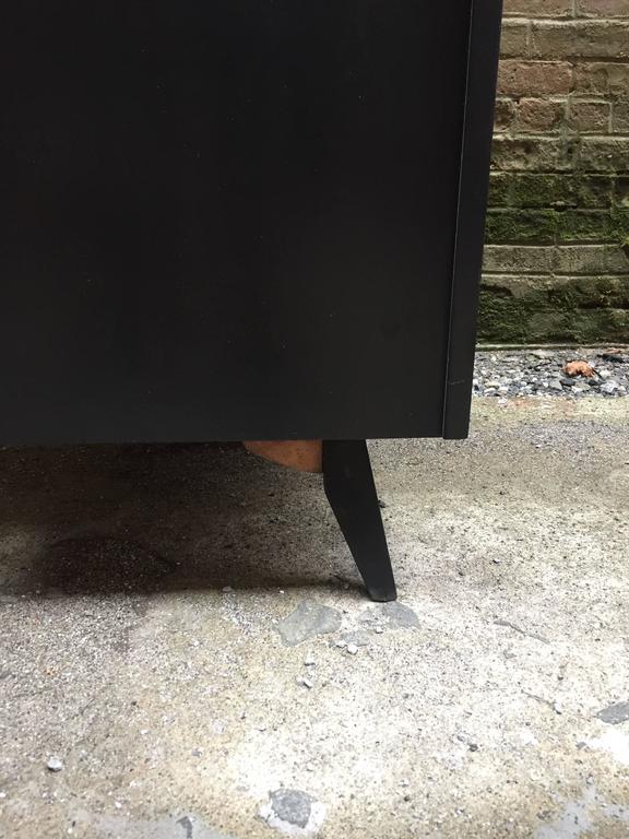 1950s Modern Berge Norman Associates Ebonized Desk at 1stDibs