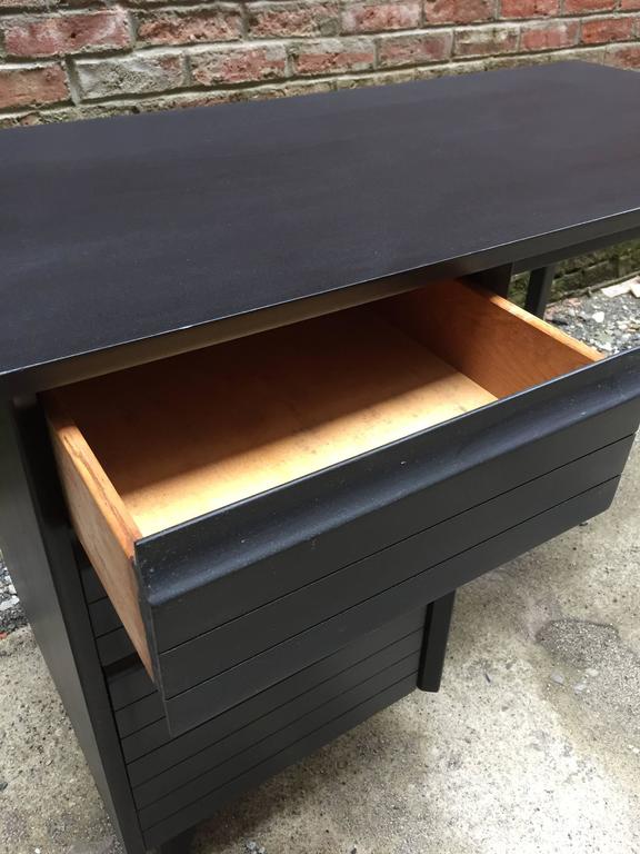 1950s Modern Berge Norman Associates Ebonized Desk at 1stDibs