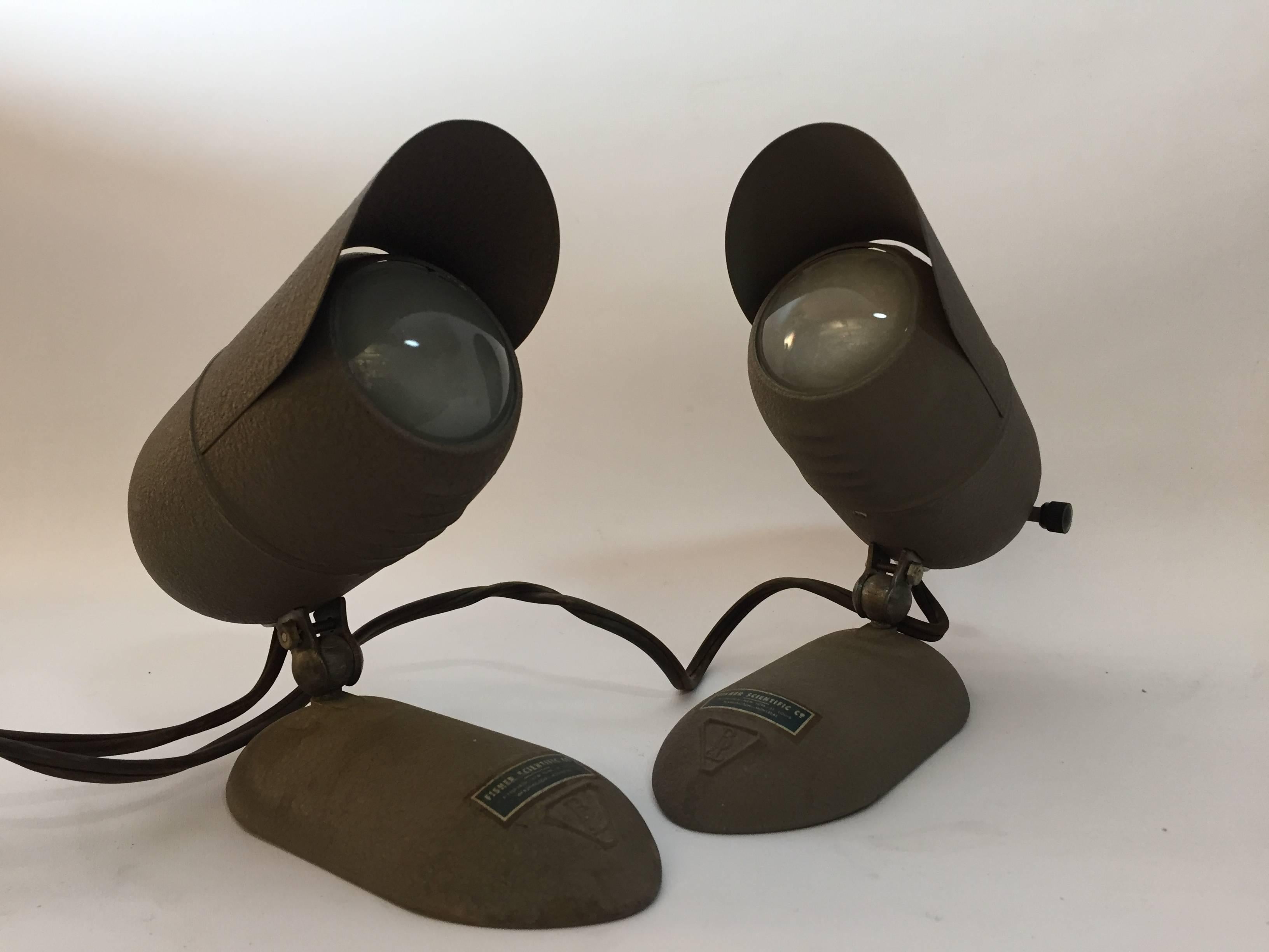 Pair of Machine Age Fisher Scientific Laboratory Lamps at 1stDibs ...