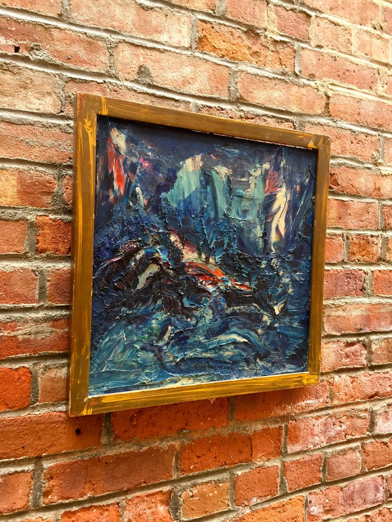 Pepe Romero 1958 Mexican Abstract Painting Tempest at 1stDibs