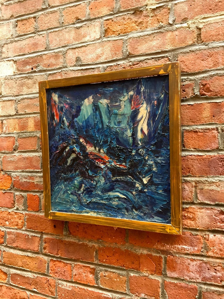 Pepe Romero 1958 Mexican Abstract Painting Tempest at 1stDibs