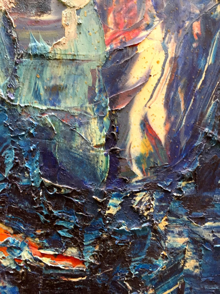 Pepe Romero 1958 Mexican Abstract Painting Tempest at 1stDibs