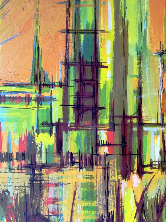 Mid-Century Abstract Expressionist Painting by Eugene Kloszewski at 1stDibs