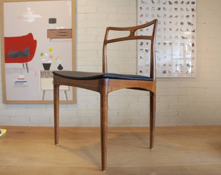 Set of Six Johannes Andersen for Christian Lindeberg #94 Dining Chairs ...