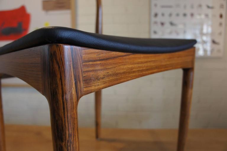 Set of Six Johannes Andersen for Christian Lindeberg #94 Dining Chairs ...