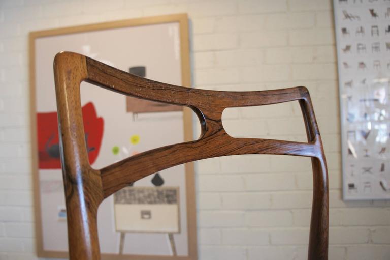 Set of Six Johannes Andersen for Christian Lindeberg #94 Dining Chairs ...