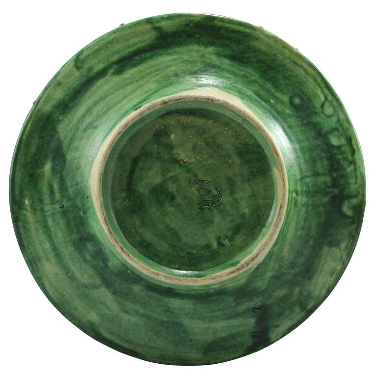 Palissy Ware Jug and Bowl with Nature Scene For Sale at 1stDibs