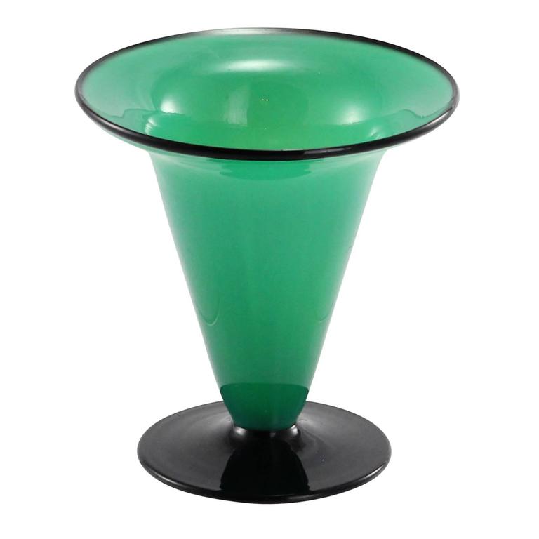 Early 20th Century Art Deco Tango Glass Vase in the Ikora Range by W.M ...