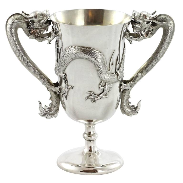 Early 20th Century Chinese Export Silver Trophy by Luen Wo For Sale at ...