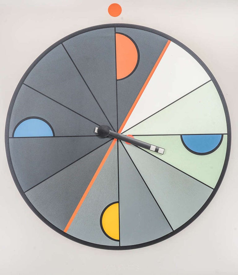 Big Modernistic Wall Clock in Memphis Style created by Kurt Delbanco ...
