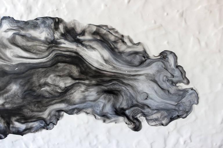 Diptych 'Smoke' Encaustic Wax Painting by Contemporary Artist Lonney ...