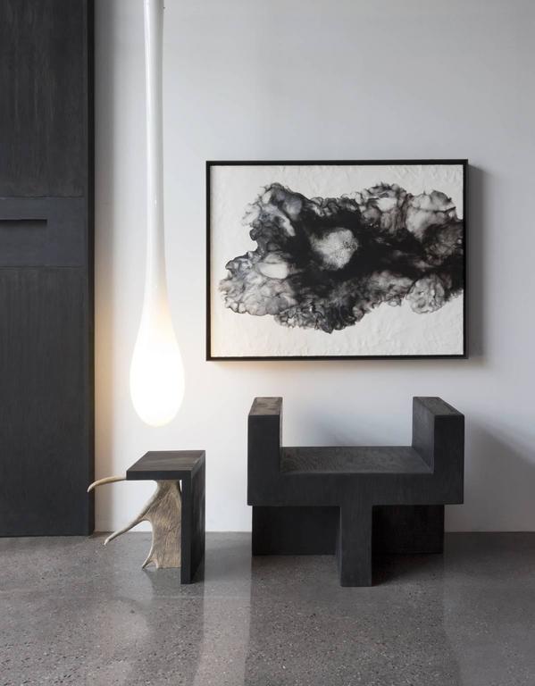 'Stag T' Plywood and Antler Stool by Rick Owens Home Collection at 1stDibs