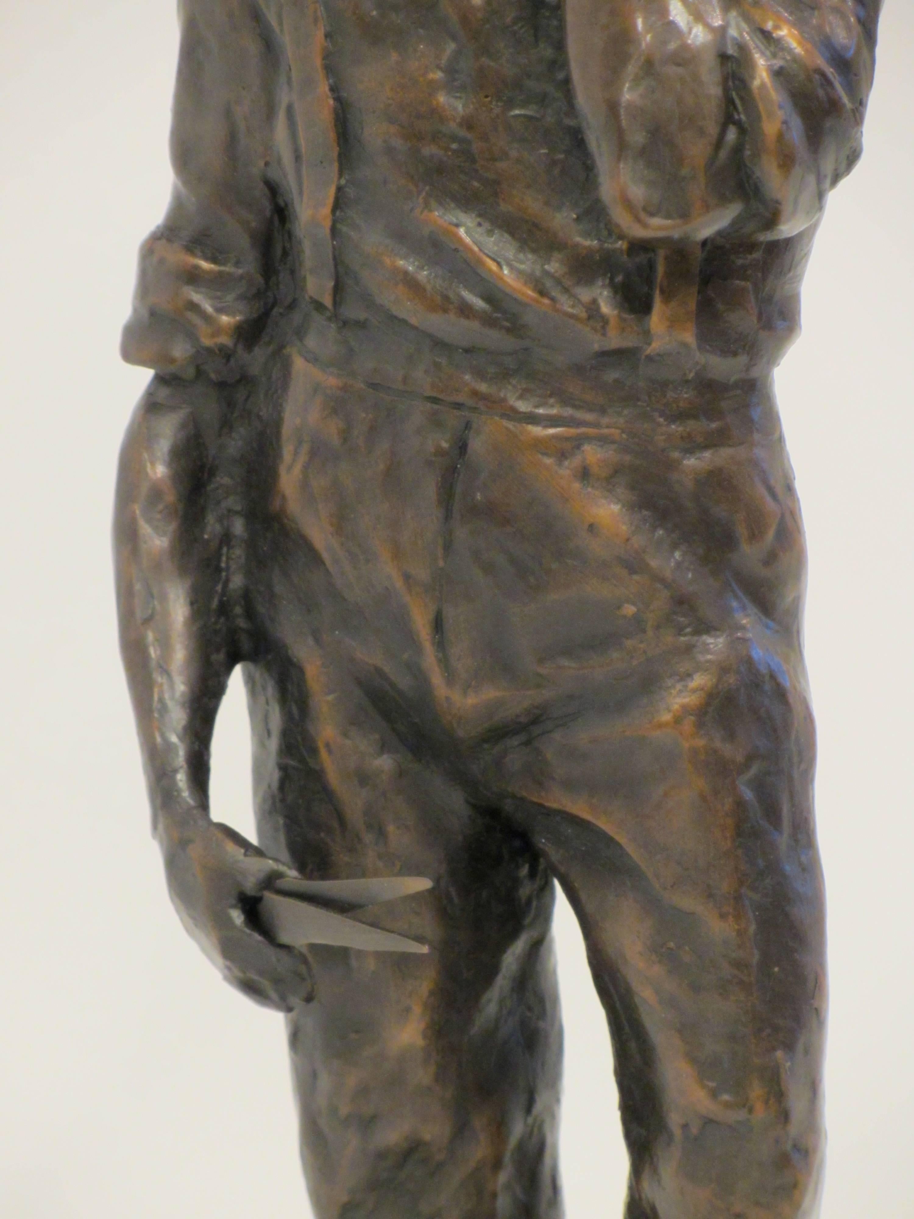 'Tom Wills' Bronze Sculpture by Martin Tighe 2011 For Sale at 1stDibs