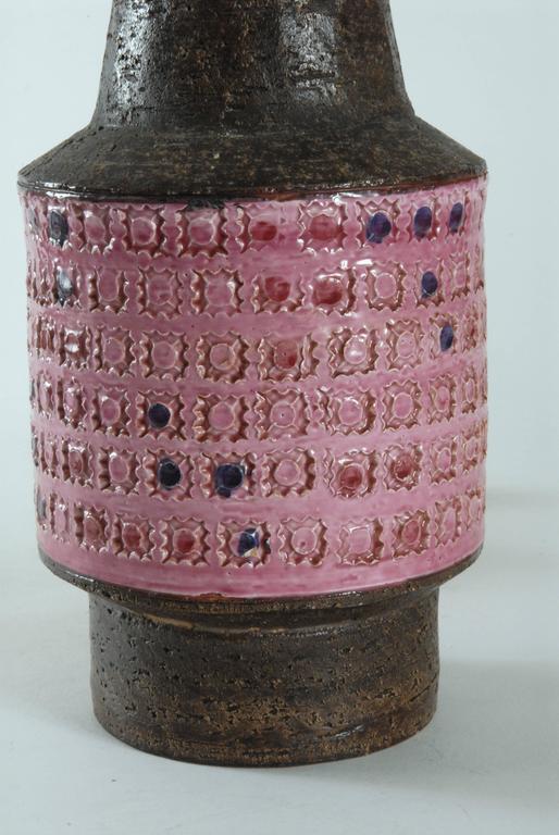 Bitossi Londi Designed Pink 'Ravioli' Pattern Lamp Base, Italy, circa ...
