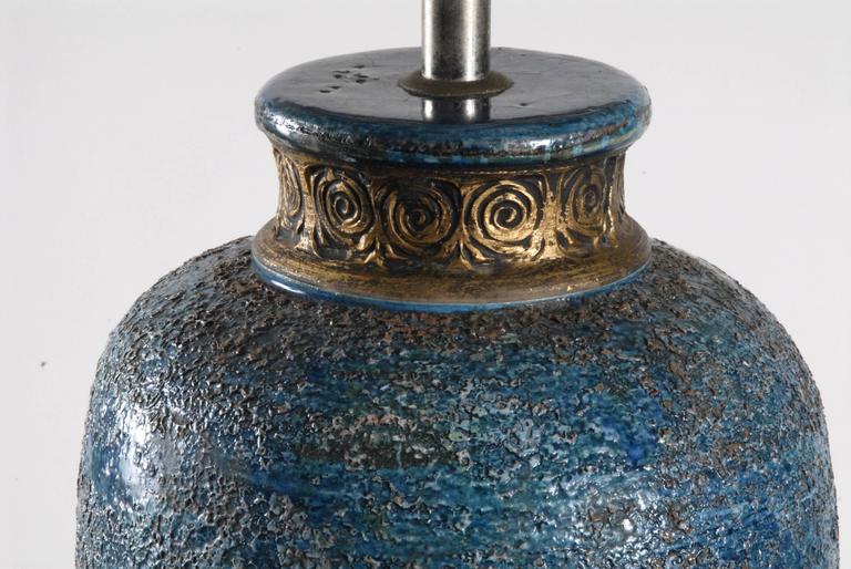 Bitossi Cinese Pattern Pair of Lamp Bases, Italy, 1965 at 1stDibs