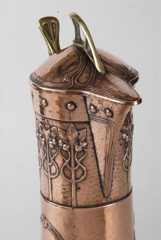 WMF Copper and Brass Wine Jug, circa 1900 Germany at 1stDibs